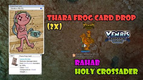 Venris Ragnarok Online Venris Ro Holy Crossader Rahab Thara