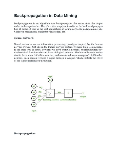 Backpropagation Pdf Artificial Neural Network Statistical