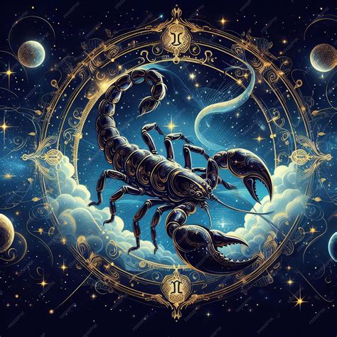 Premium Photo Illustrations Zodiac Sign Of Scorpio And A Starry Sky