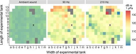 Sound Pressure Levels Spl Db Re 1 µpa In The Experimental Tank Download Scientific Diagram
