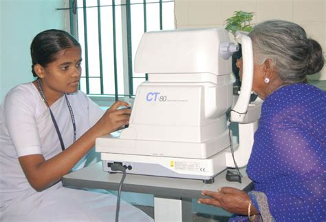 Measuring Intra Ocular Pressure Using Non Contact Tonometer Nct