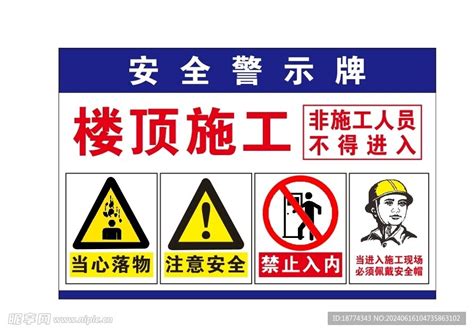 安全警示牌设计图展板模板广告设计设计图库昵图网