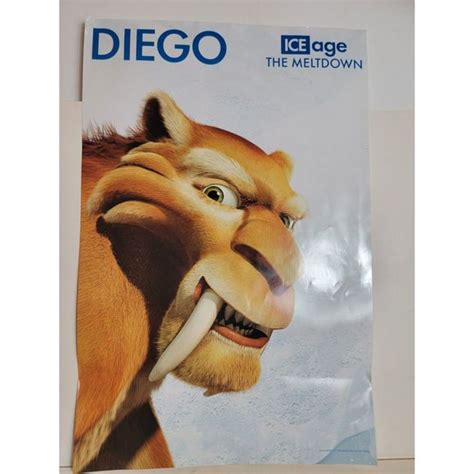 Other Ice Age The Meltdown Movie Poster Rare 206 19 X 12 Vtg Diego