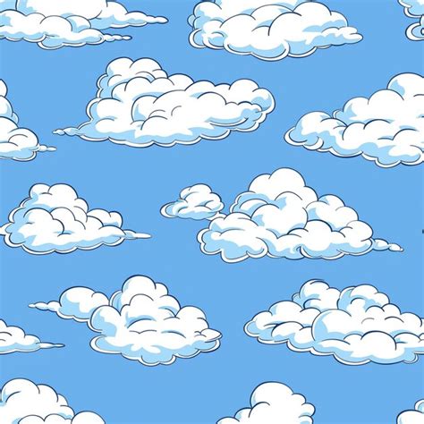 Cloud Cartoon Background Premium Ai Generated Image