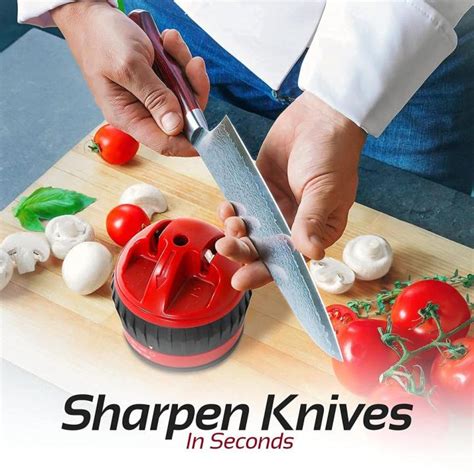Knife Sharpener With Suction Pad Sharp Diamond For Knives Blades
