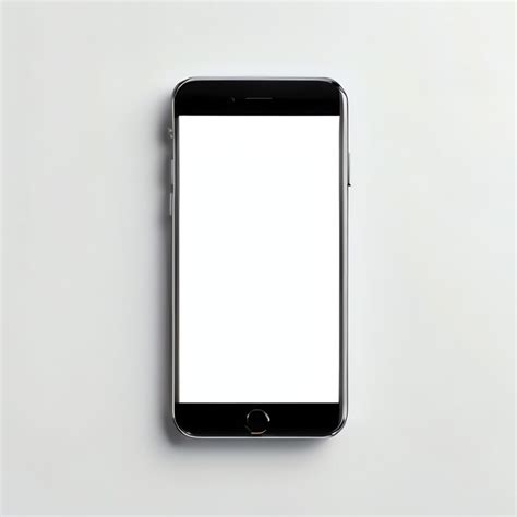 Premium Photo Iphone Display Mockupempty Smartphone Mobile Front View