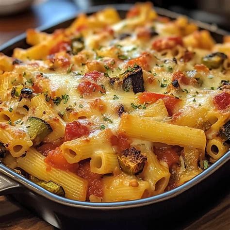 Baked Ziti With Roasted Vegetables 9 Ingredients Easy Delicious