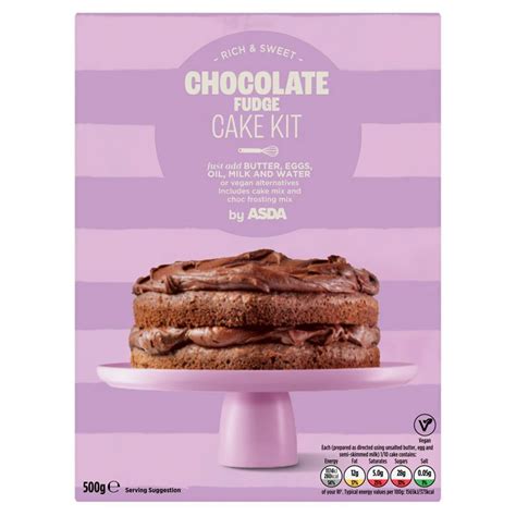 Asda Chocolate Fudge Cake Kit Mcgrocer