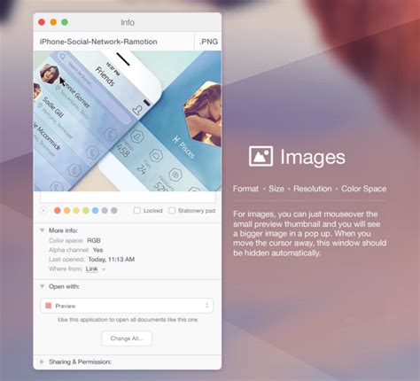 Concept Redesigns The Finder Get Info Window Images Iclarified