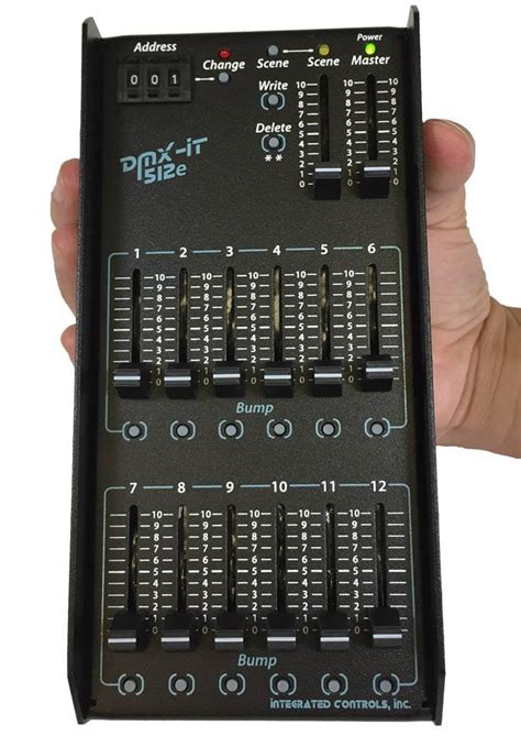 Dmx It 512e Handheld Dmx Lighting Controller With Guard Rails