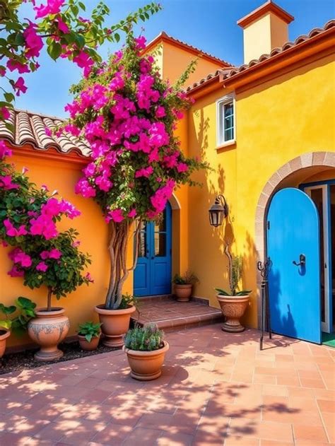 Vibrant Spanish Stucco Exterior Palettes For Mediterranean Homes