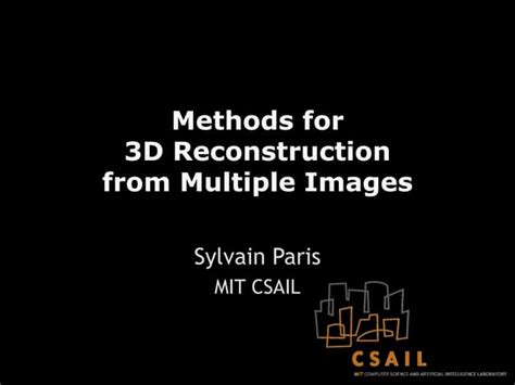 Paris063dreconstruction 1ppt 3 D Graphics Computer Software