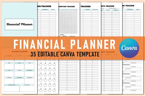 Editable Financial Planner For Canva Graphic By Shumaya · Creative Fabrica