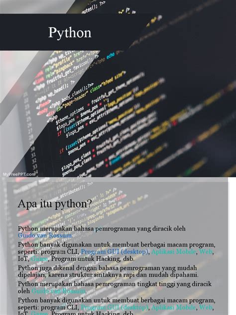 Pengenalan Dan Sintaks Dasar Python Pdf