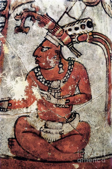 Mayan Warrior Polychrome Ceramic Mayan Art 7th National Museum Of