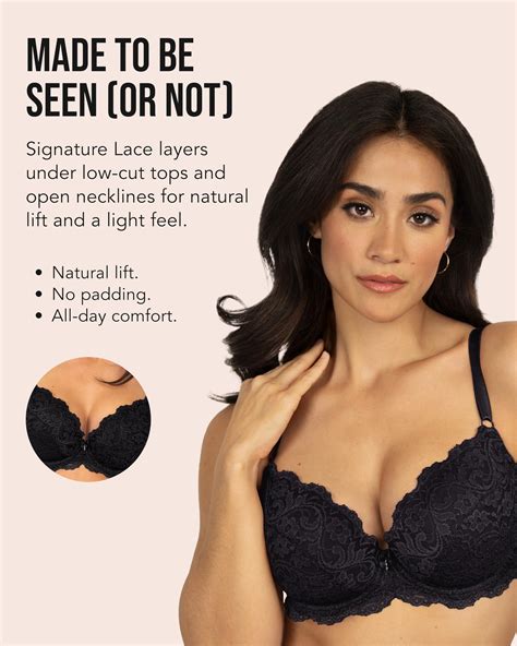 Smart And Sexy Womens Signature Lace Push Up Bra Padded