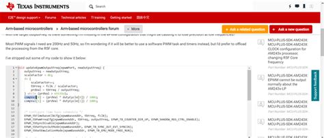 SK AM A LP How Do We Configure The EPWM In MCU R With The EPWM TB COUNTER DIR UP
