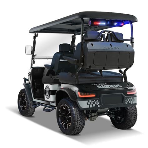 Kandi Las Vegas Raiders 4 Seat Electric Golf Cart With Lithium Battery