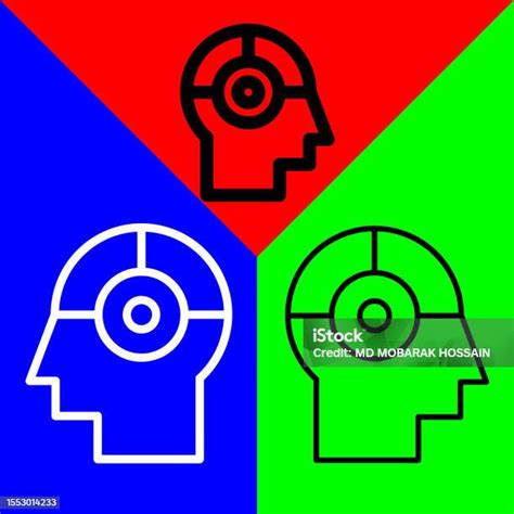 Artificial Intelligence Head Icon Artificial Intelligence Head Vector