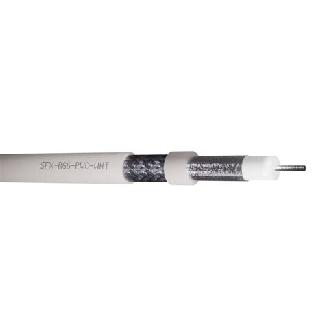 Securi Flex Sfxrg6 Pvc Wht 100 Cable 100m Rg6 Satellite Coaxial White