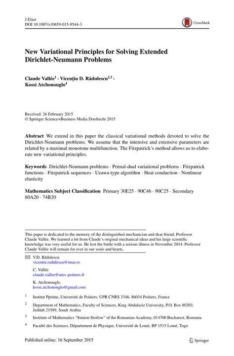 Pdf New Variational Principles For Solving Extended Dirichlet Neumann