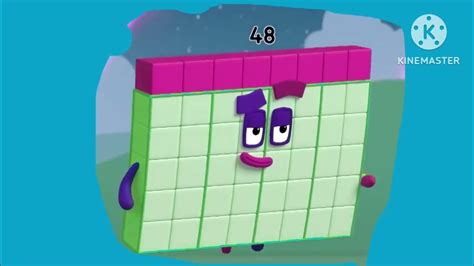 Numberblocks 48 Бежит Футаж Youtube