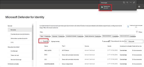 Administración Y Actualización De Sensores Microsoft Defender For Identity Microsoft Learn