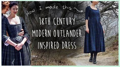Making A Modern 18th Century Bounding Dress Inspired By Outlander Youtube
