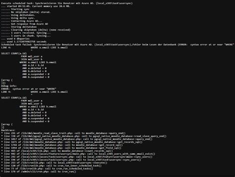 Syntax Error When Running Localo365taskusersync · Issue 2184