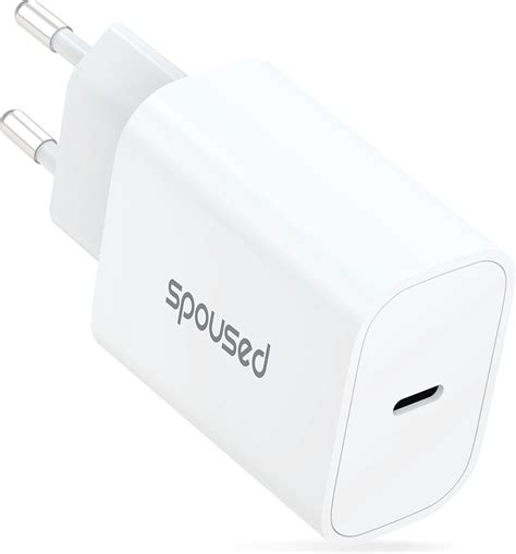 Spoused Snellader IPhone Samsung USB C Adapter 20W IPhone Oplader Samsung Bol Com