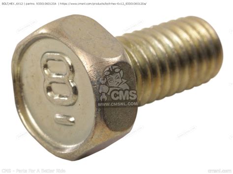 Bolthex6x12 For Rs125r 1996 Hrc Order At Cmsnl