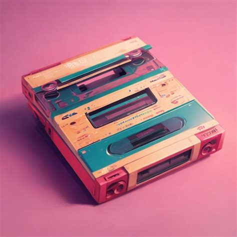 Premium Ai Image 90s Cassette Player