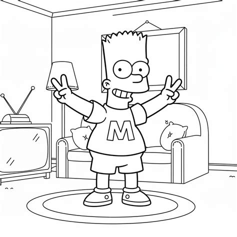 Fise De Colorat Cu Bart Simpson Imprimabil Descărcați Imprimați Sau Colorați Online Gratuit