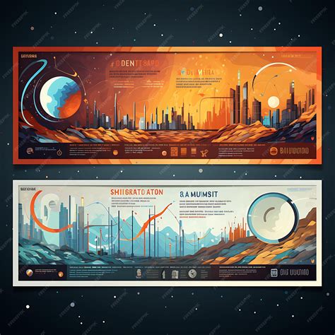 Premium Ai Image Set Of Data Analytics Banner Ads Data Charts And Graphs Vibrant And Flat 2d