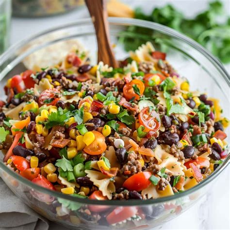 Cowboy Pasta Salad Insanely Good
