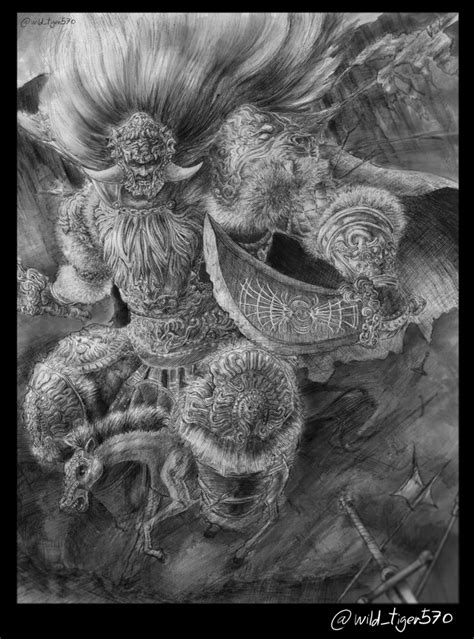 Radahn Drawing I Made D R Eldenring