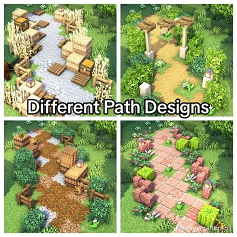 10 Must Know Minecraft Path Designs Tutorial Minecraft Designs