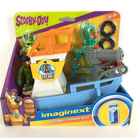 Imaginext Scooby Doo And Ocean Boat Sea Monster Action Figure Set Fisher