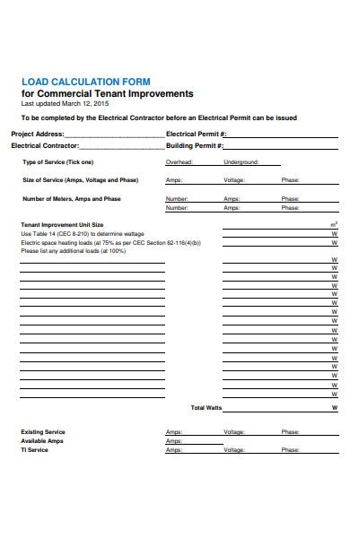 Free 31 Calculation Forms In Pdf Ms Word
