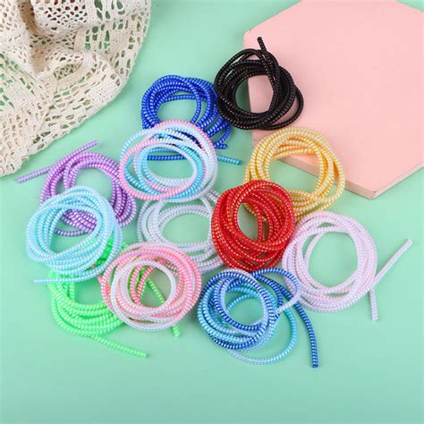 16m Color Cable Intertwine Rope Spiral Cable Protector Universal