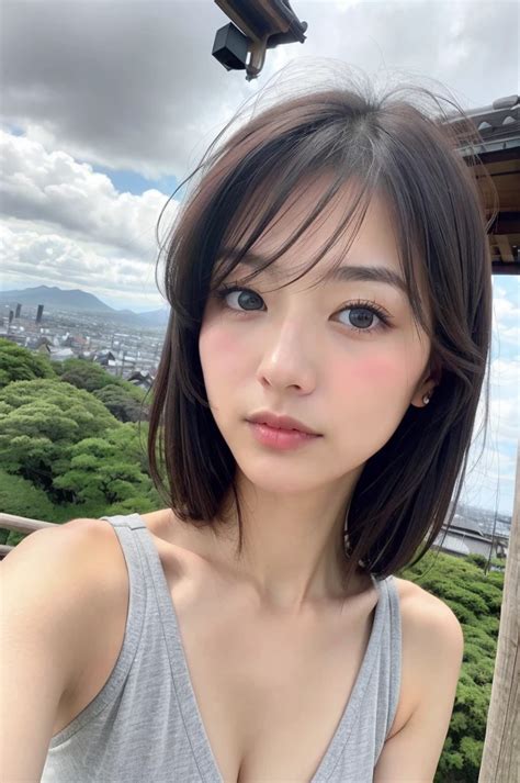 One Girlvery Beautiful 30 Year Old Japan Woman、beautiful Eyes Seaart Ai