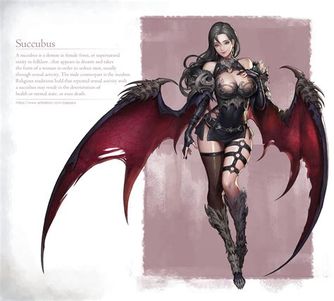 Artstation Succubus Hyuckjune Jeon Fantasy Girl Fantasy Art Women