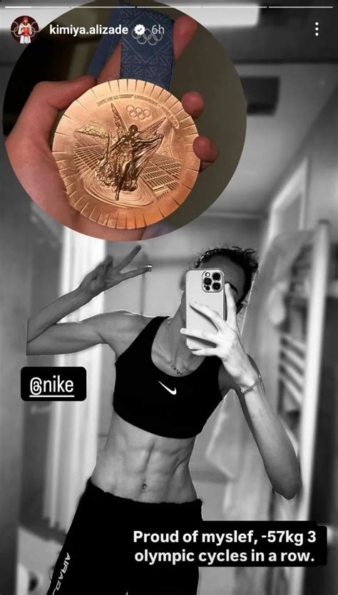 استوری کیمیا علیزاده و مدال برنزش ‏‎سیکس پکا رو داری🤌