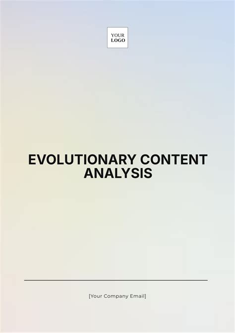 Free Evolutionary Content Analysis Template To Edit Online