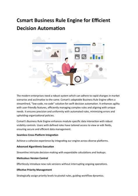 Ppt Csmart Business Rule Engine For Efficient Decision Automation Powerpoint Presentation Id