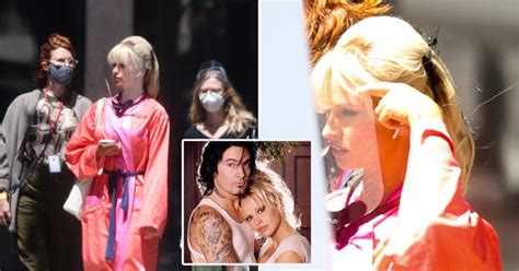 First Look At Lily James As Pamela Anderson On Pam And Tommy Set Metro News