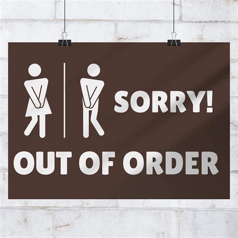 Out Of Order Signs Etsy Uk