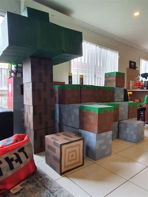 Minecraft Party Box Craft Minecraft Party Minecraft Birthday Minecraft Party Decorations