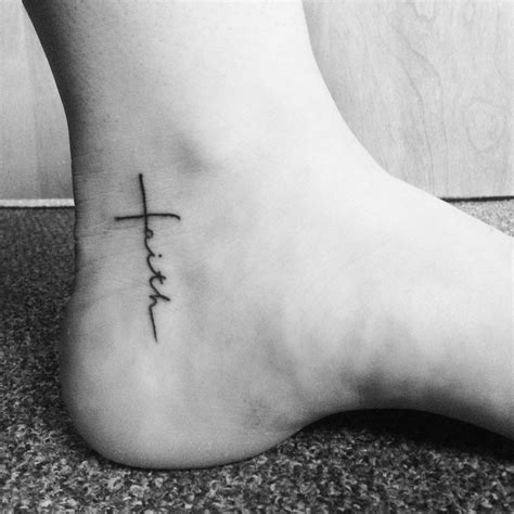 Cross Tattoo On Ankle Watercolor Tattoo Design