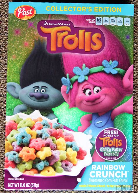 Review Trolls Cereal Rainbow Crunch
